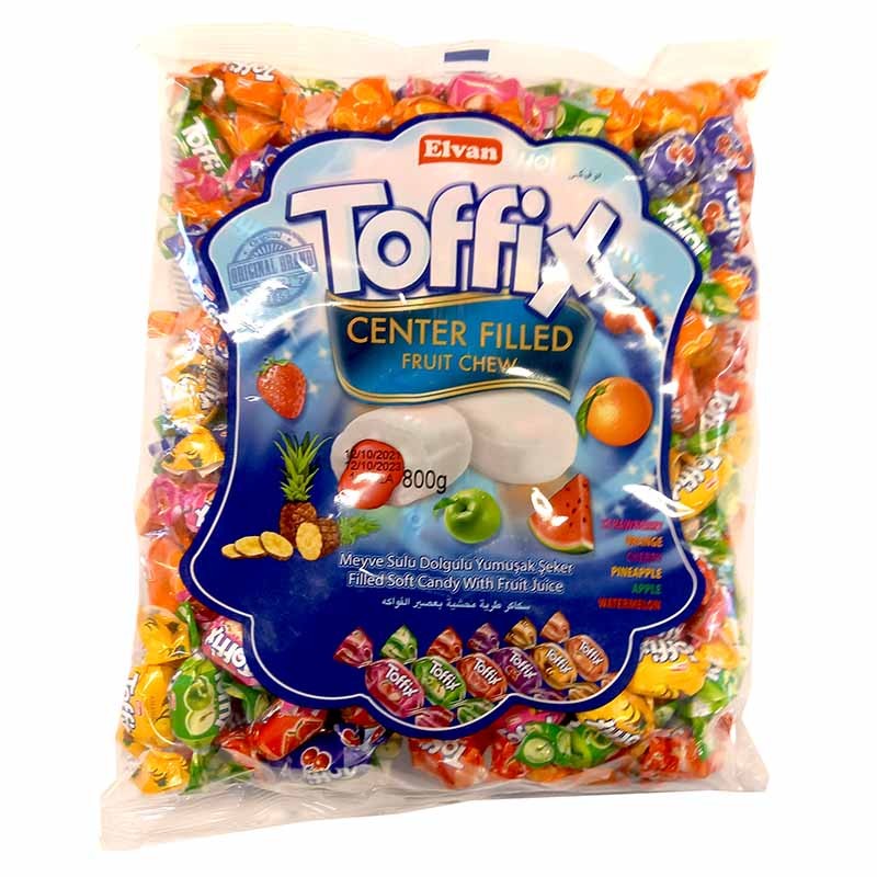 Køb Engros B2B - Toffix Center Filled Fruit Crew 800 Gram